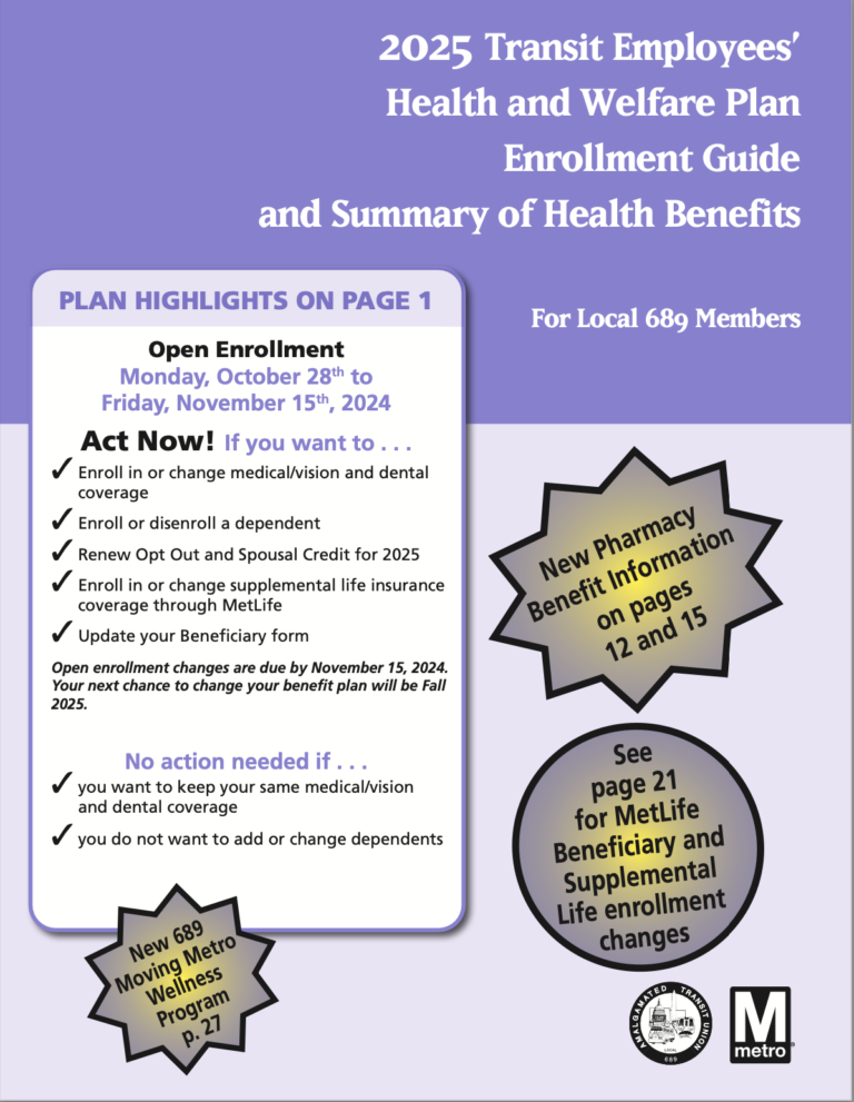 2025 Open Enrollment Essentials - Transit Employees' Health and Welfare ...