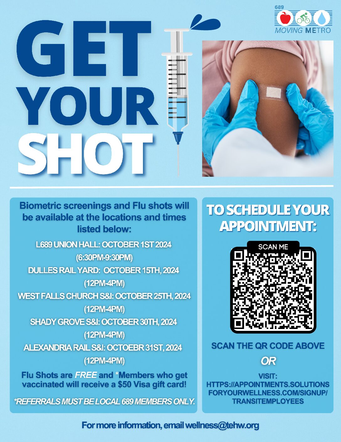 689 Moving Metro presents: Biometric Screenings and Flu Shots (Dulles ...